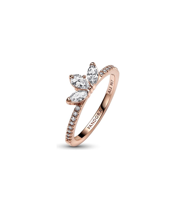 Pandora Rose Sparkling Herbarium Cluster Joia Anel Mulher 182392C01 ...