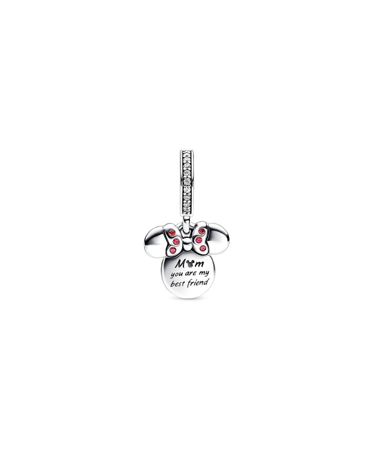 Pandora Disney Minnie Mouse Mum Silhouette Joia Conta Pendente Pulseira ...