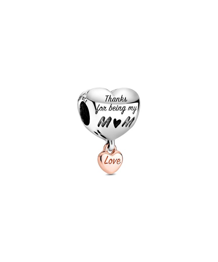 Pandora Love You Mum Heart Joia Conta Mulher 788830C00 - Pereirinha