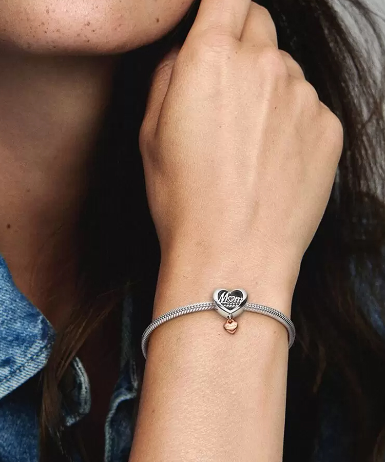 Pandora Thank You Mum Heart Joia Conta Mulher 789372C00 - Pereirinha