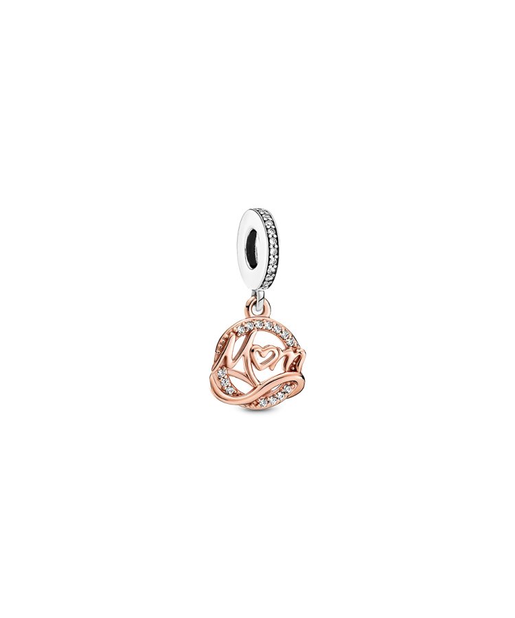 Pandora Two-tone Mum Joia Conta Pendente Pulseira Mulher 789374C01 ...