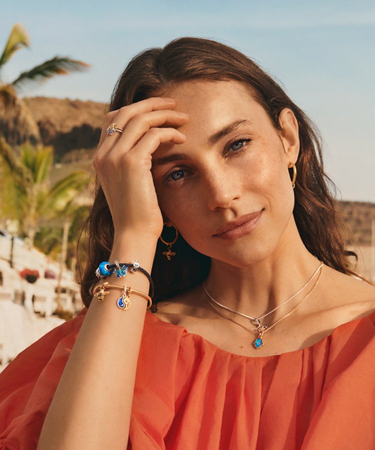 Pandora Celestial Sun, Star and Moon Joia Conta Clip Mulher 792681C01 ...