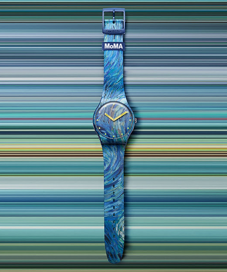 Swatch MoMA The Starry Night by Vincent Van Gogh Relógio SUOZ335 ...